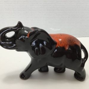 Canuck | Accents | Canuck Pottery Elephant Drip Glaze Red Black Quebec ...